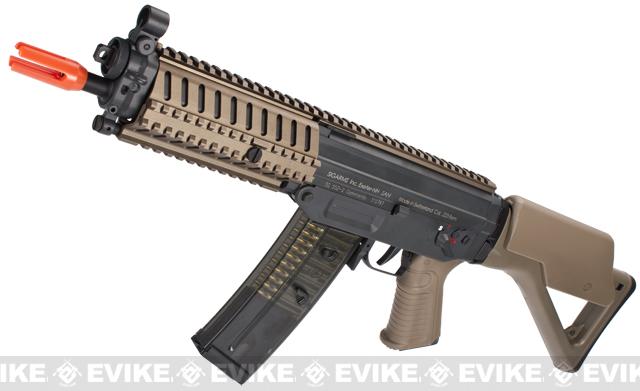 ICS Full Metal SIG 552 MRS Airsoft AEG Rifle - Dark Earth, Airsoft Guns ...
