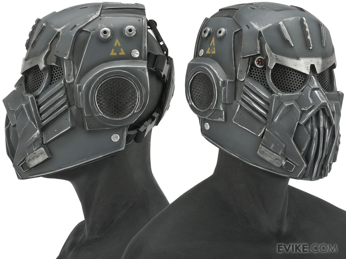 Evike.com R-Custom Hellghast Fiberglass Mask w/ Wire Mesh (Color: Matte ...