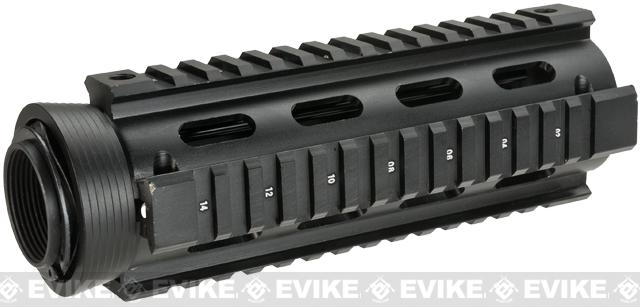 AIM "Real Steel" High Grade M4 QUAD RIS Handguard w/ Rubberized Rail ...
