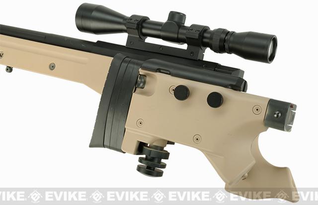 WELL G96 Gas Powered Full Size Airsoft Sniper Rifle with Scope - Desert ...